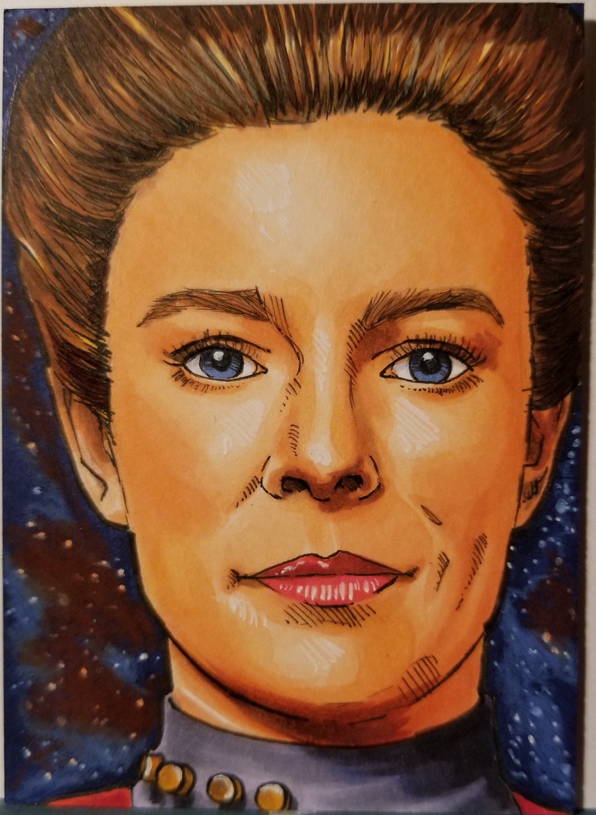 ArtStation - Star Trek Voyager Captain Janeway Sketchcard