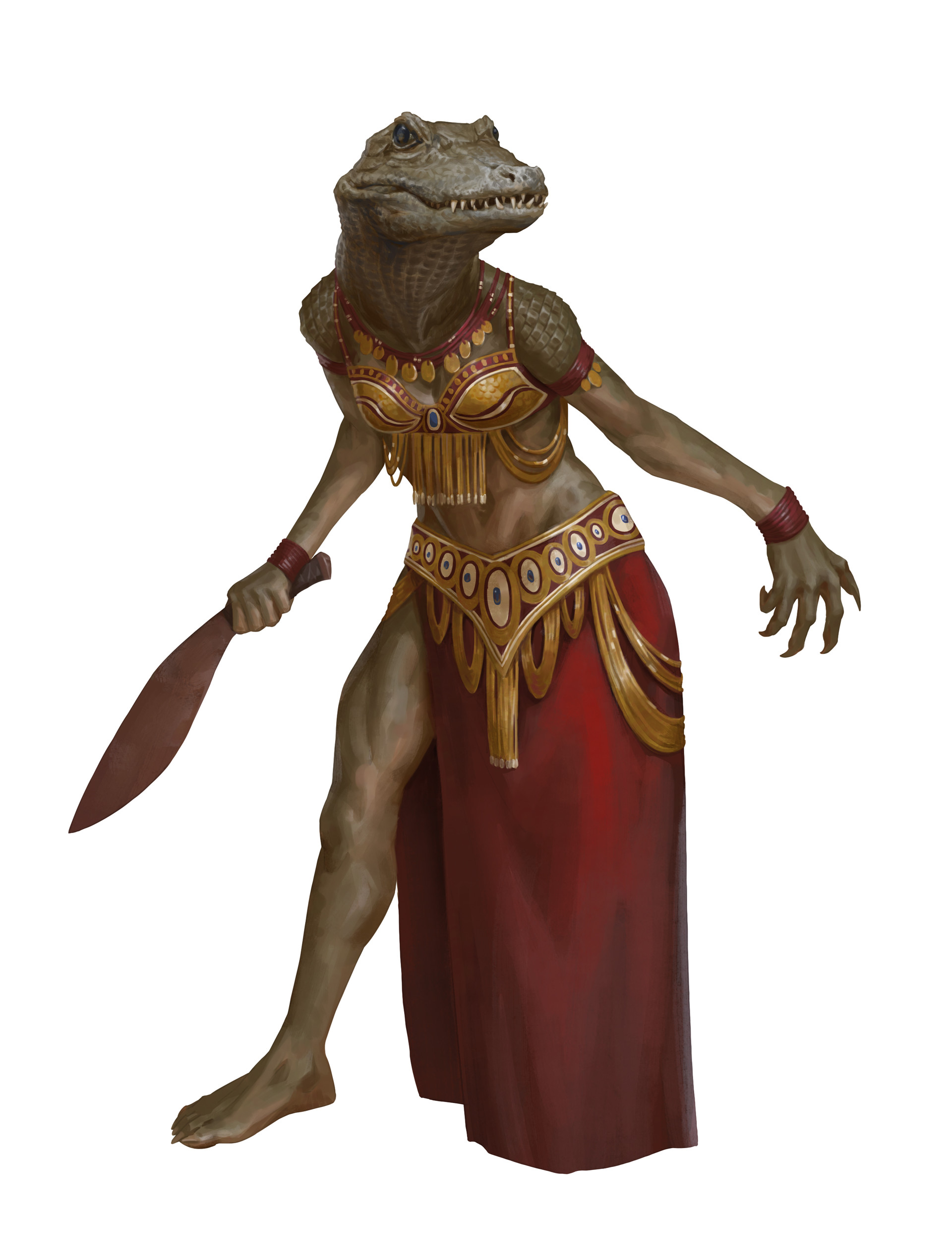 ArtStation - Croc Lady - Paizo