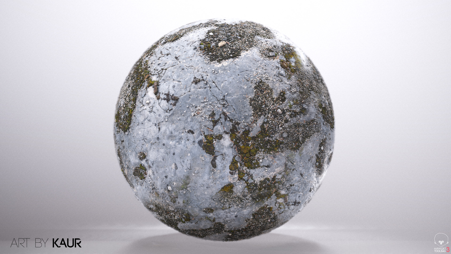 ArtStation - Photoscanned old mossy Limestone ground texture