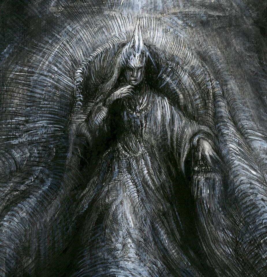 ArtStation - Queen (part) drawing on paper