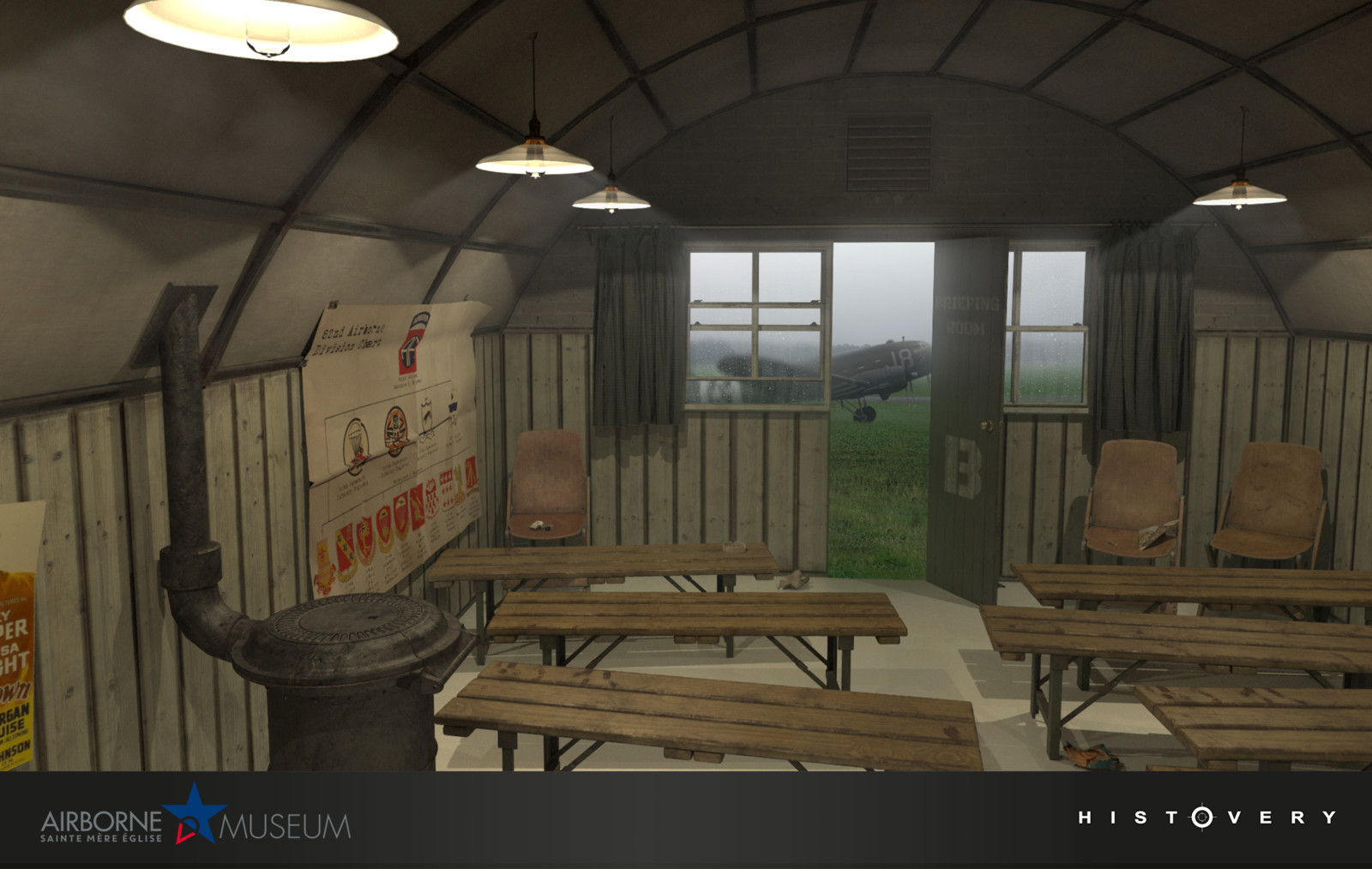 Marie Angoulvant - Airborne Museum- briefing room