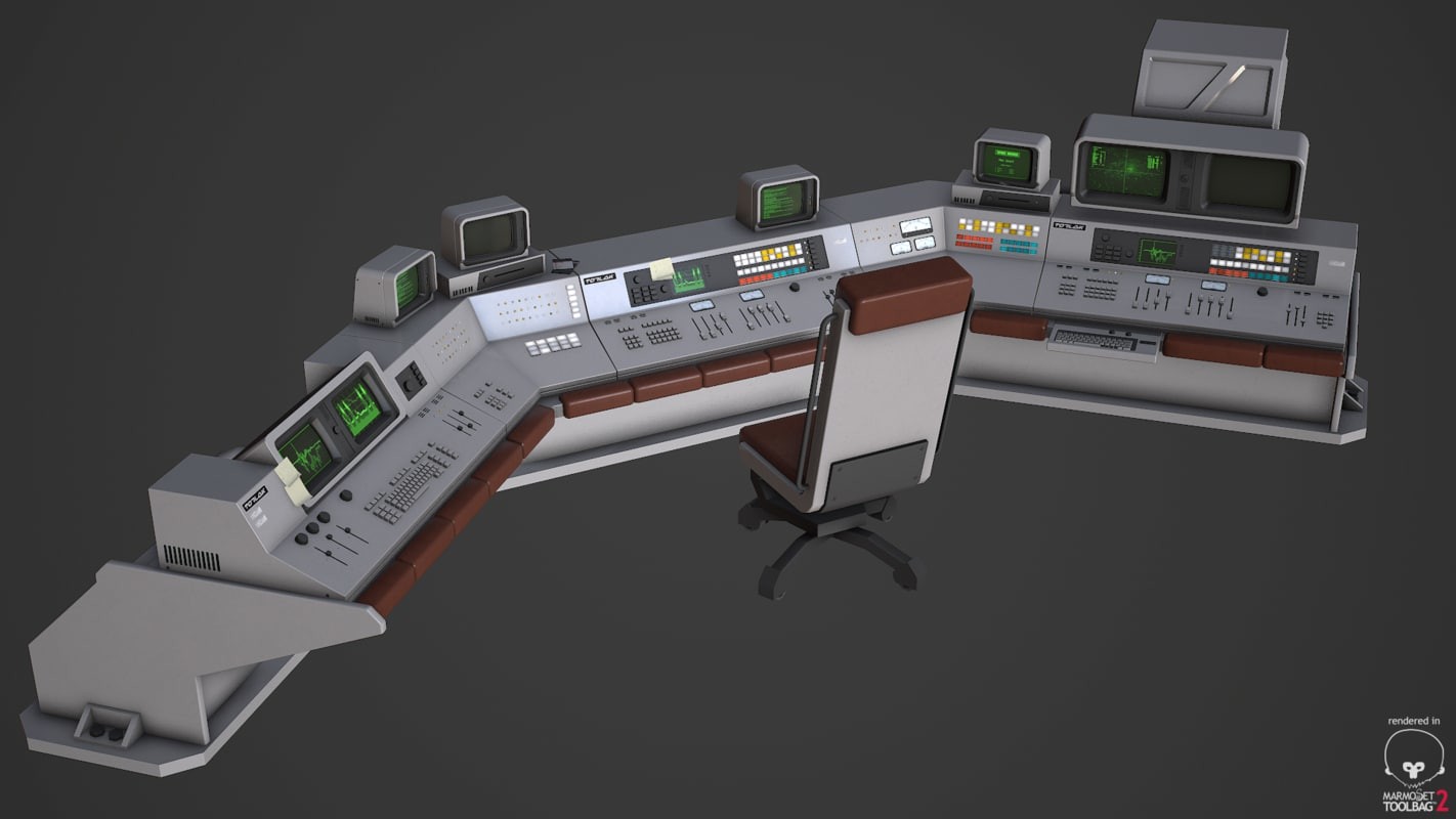 Nikola Dimitrijevic - Retro Sci Fi Control Desk