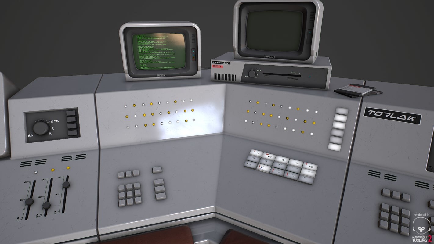 Nikola Dimitrijevic - Retro Sci Fi Control Desk