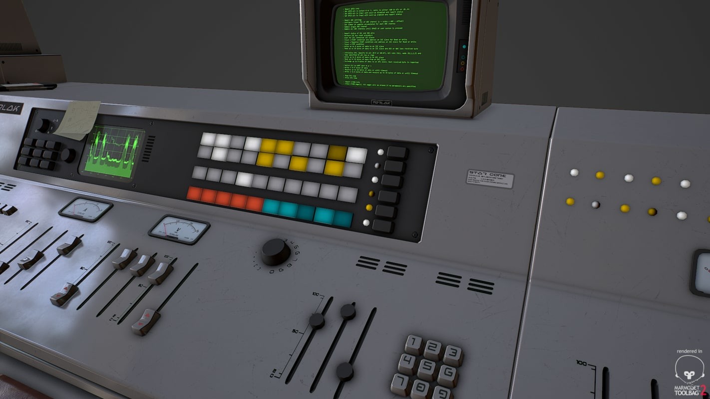 Nikola Dimitrijevic - Retro Sci Fi Control Desk