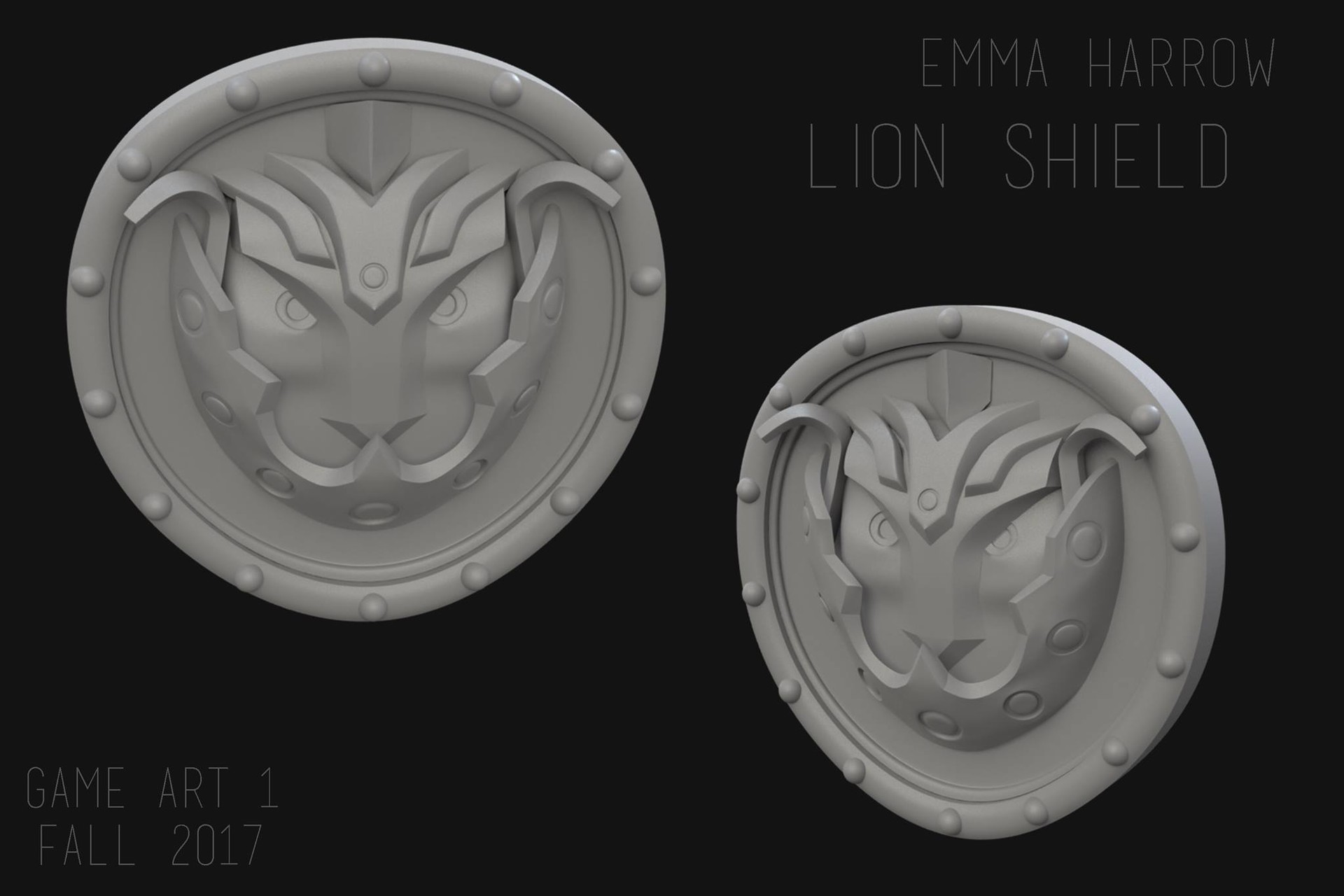ArtStation - Lion Shield