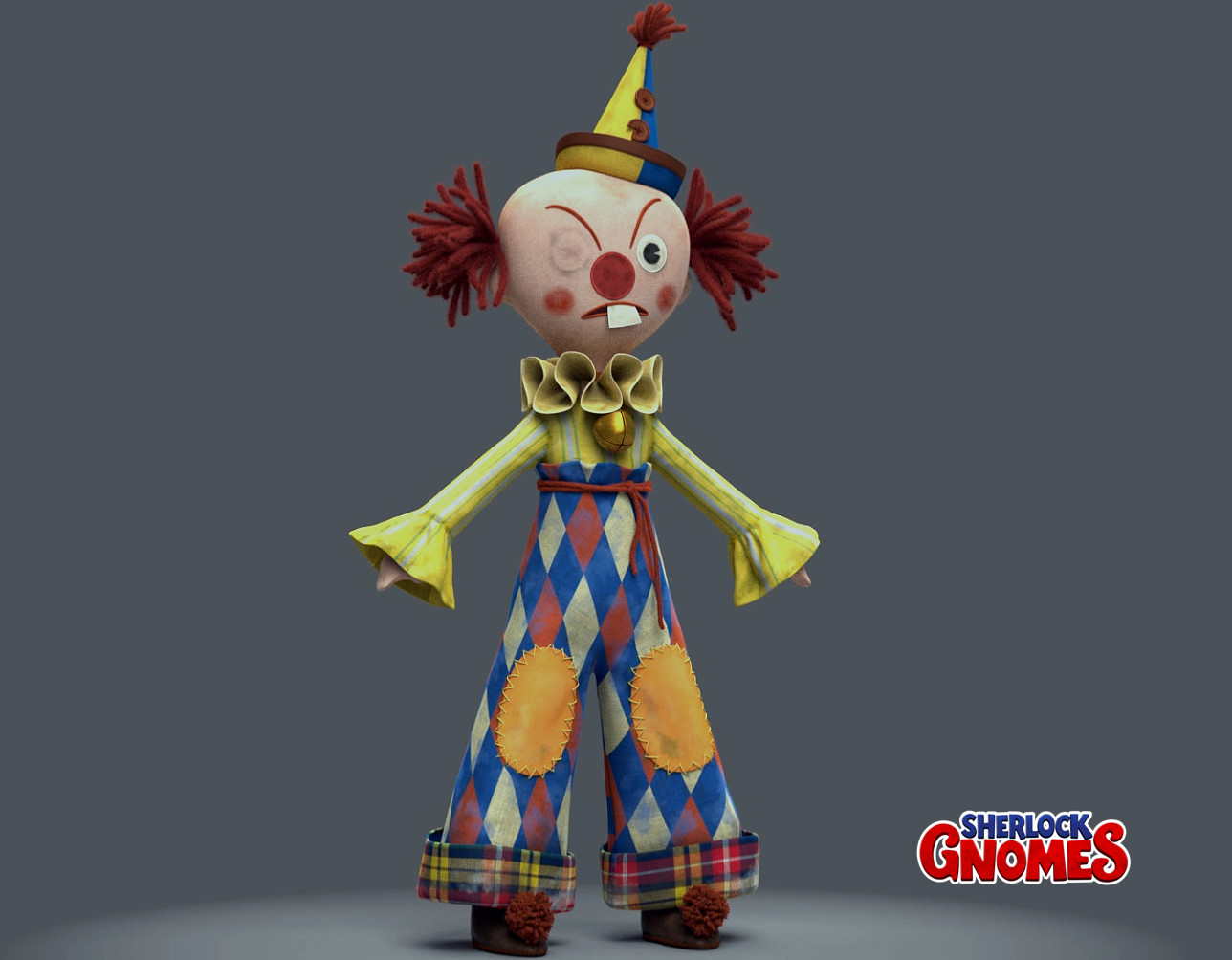 Gilles Roman - Clown Doll - Sherlock Gnomes