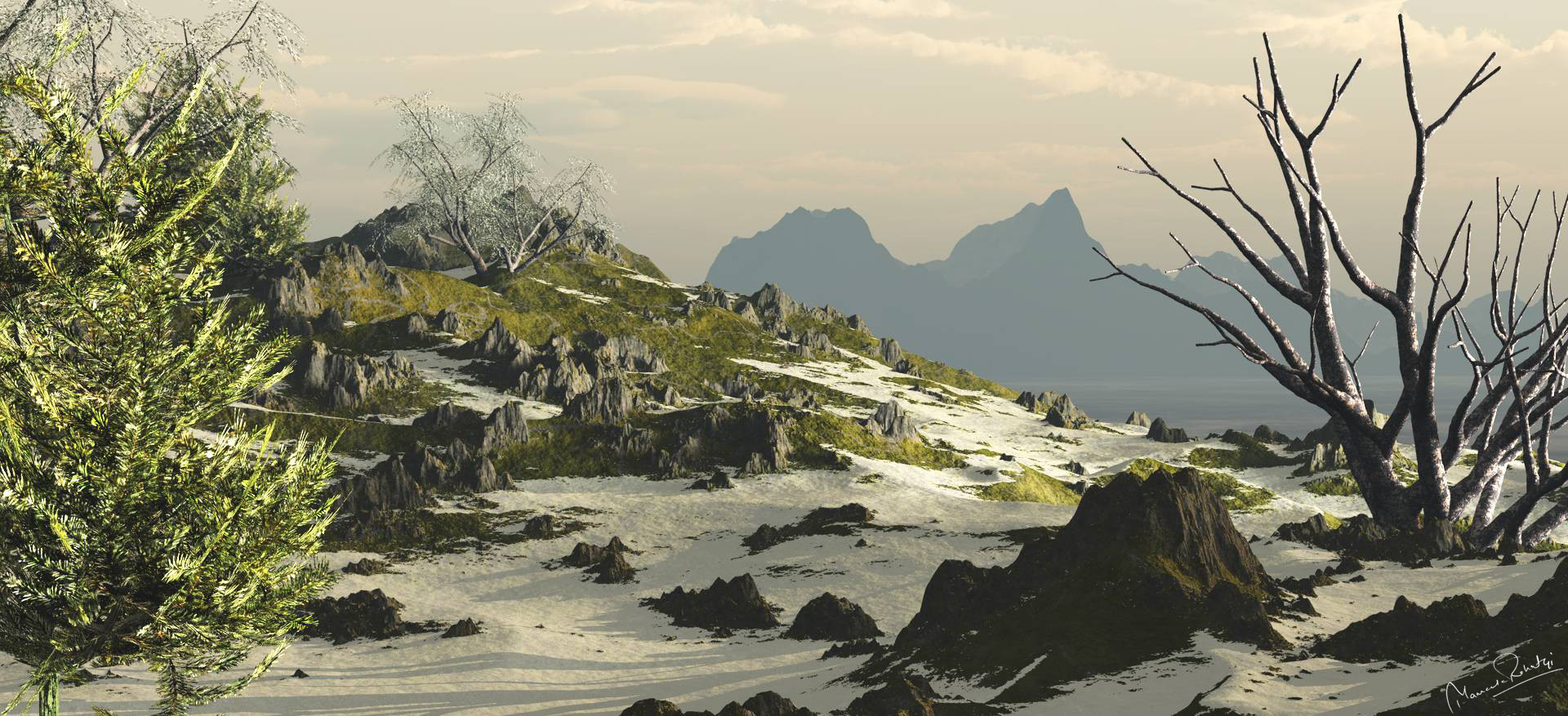 ArtStation - Winter Scene