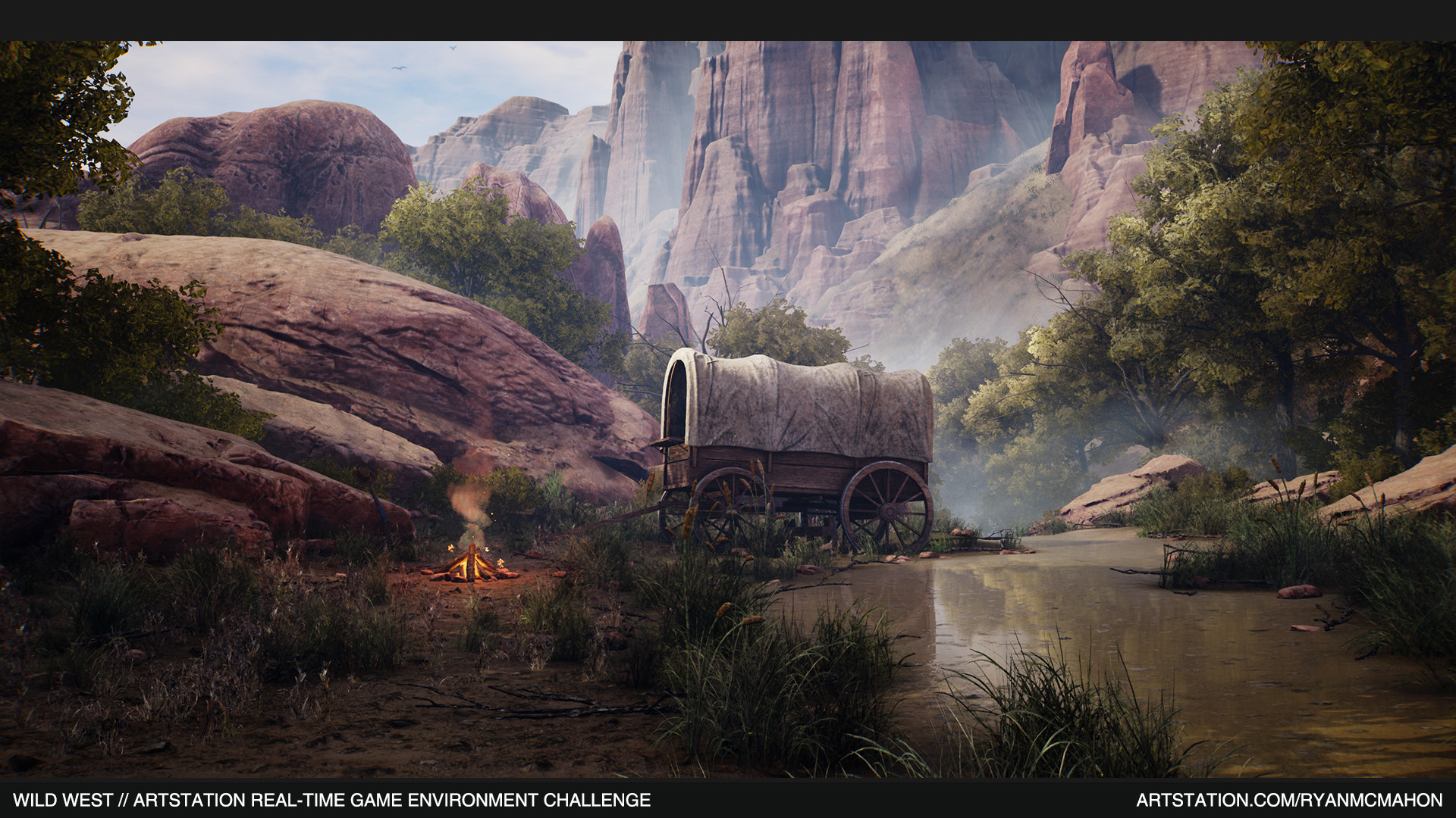 Ryan Mcmahon Wild West Artstation Challenge 2018