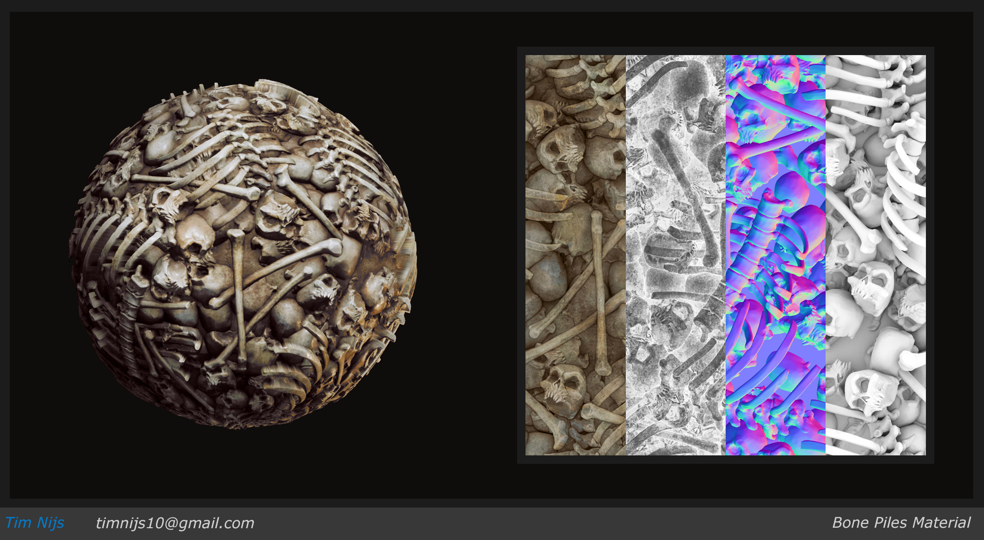 Tim Nijs - Bone Piles: PBR stylized Material