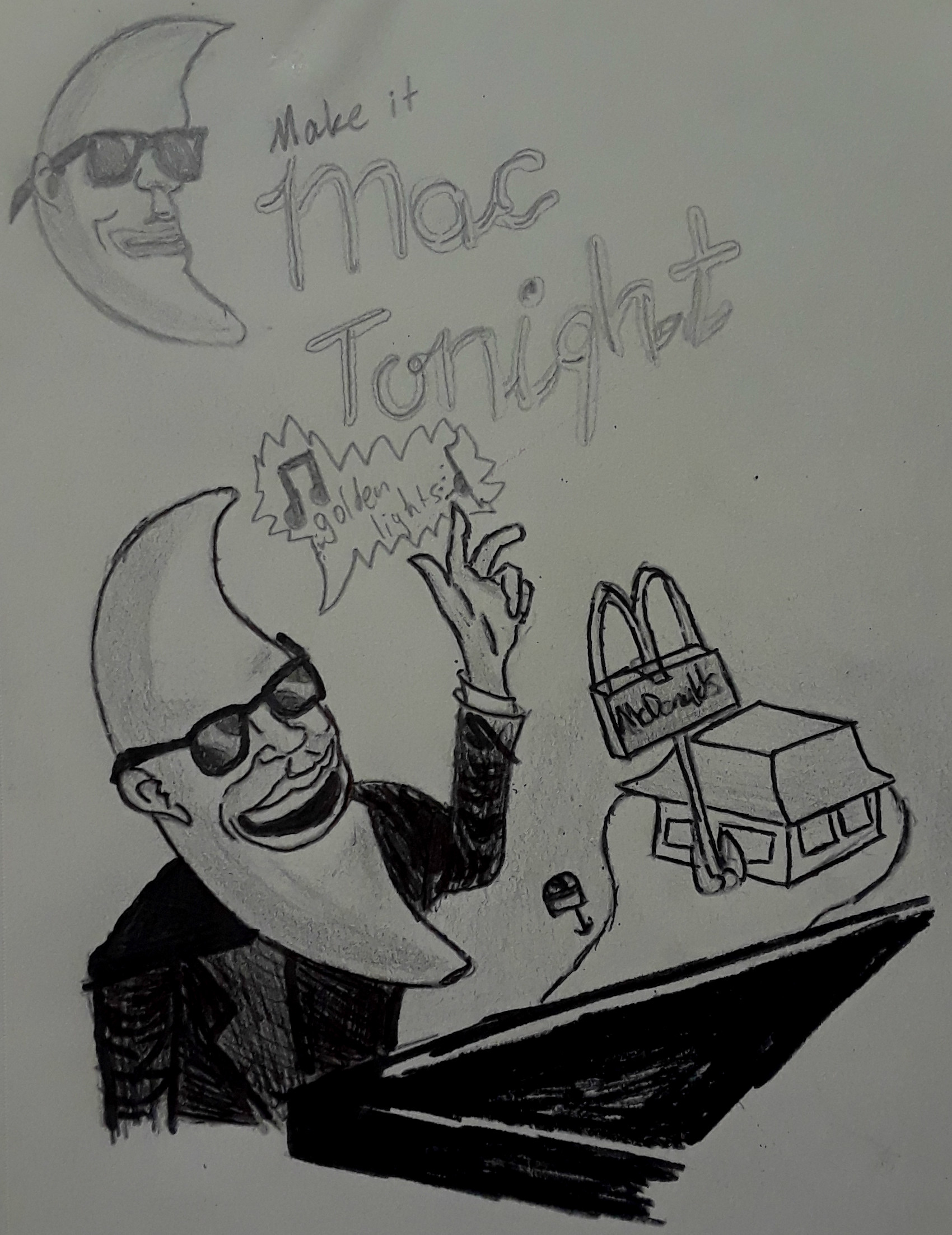how to draw mac tonight