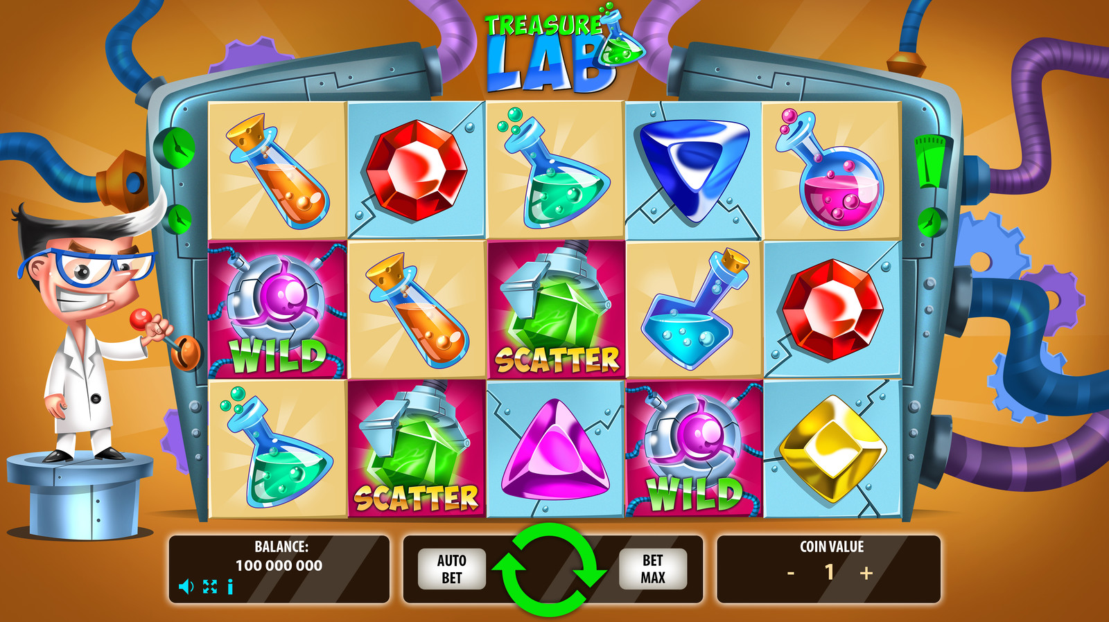 Anatoliy Minchev - Treasure Lab Slot Game