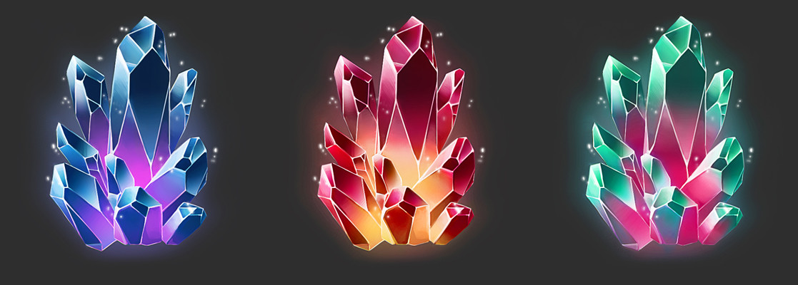 ArtStation - Crystals: game icons