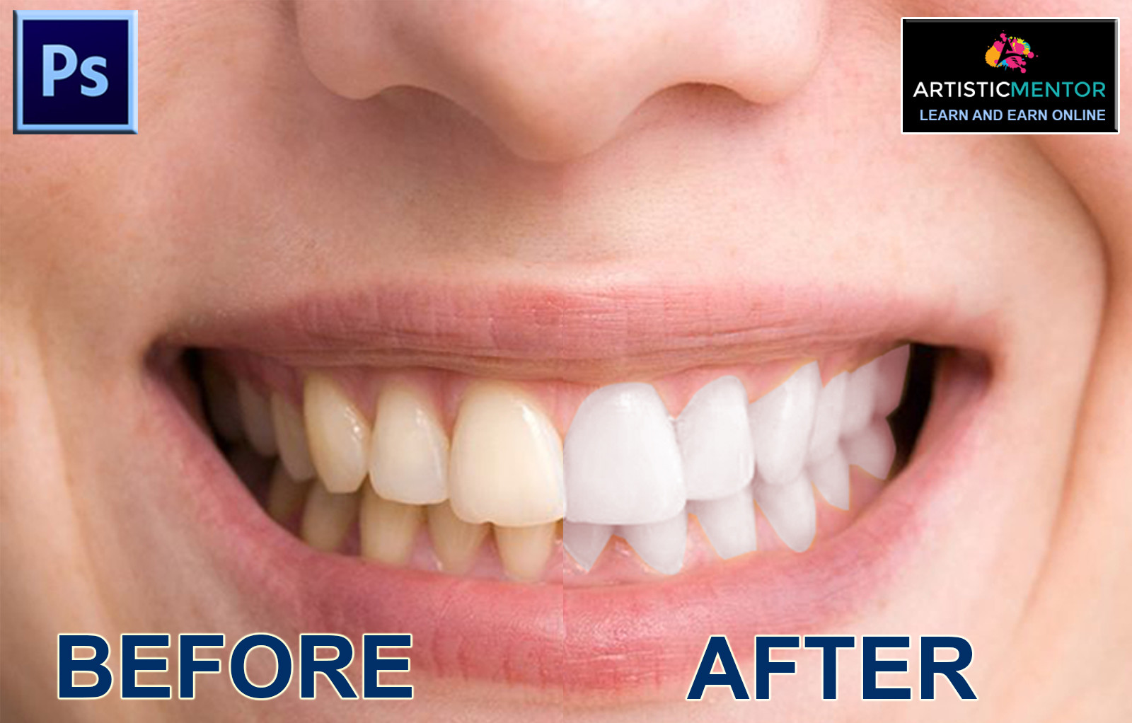 Jawad Younas - How To Whiten Teeth In Photoshop | Photoshop Tutorials