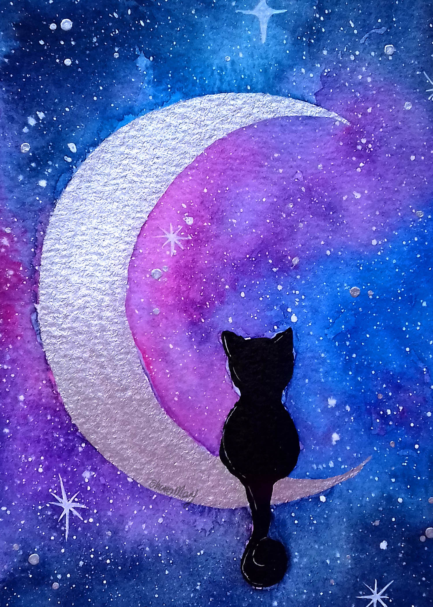 Galaxy Kitty by Shona Owen : r/ImaginaryAww