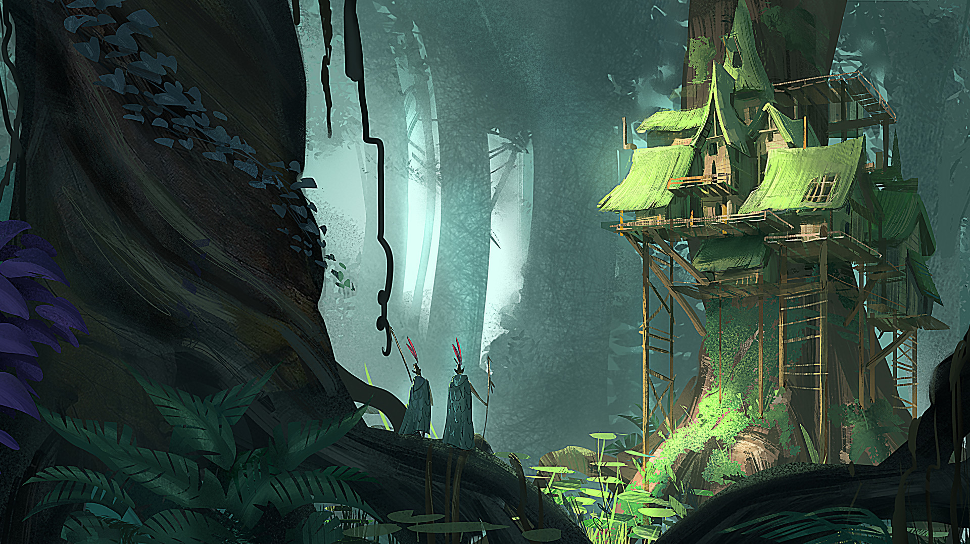 ArtStation - Jungle Tree House
