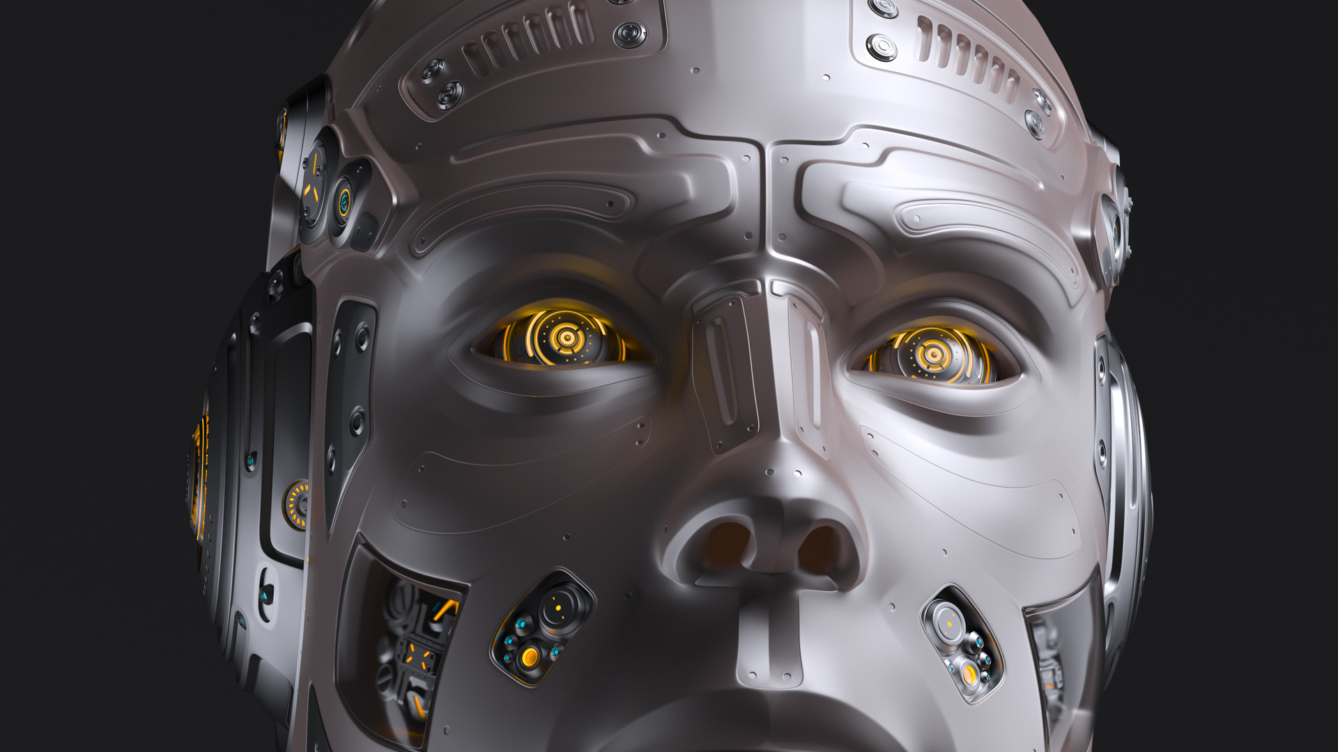 ArtStation - Robot Man 3D model (50% progress)