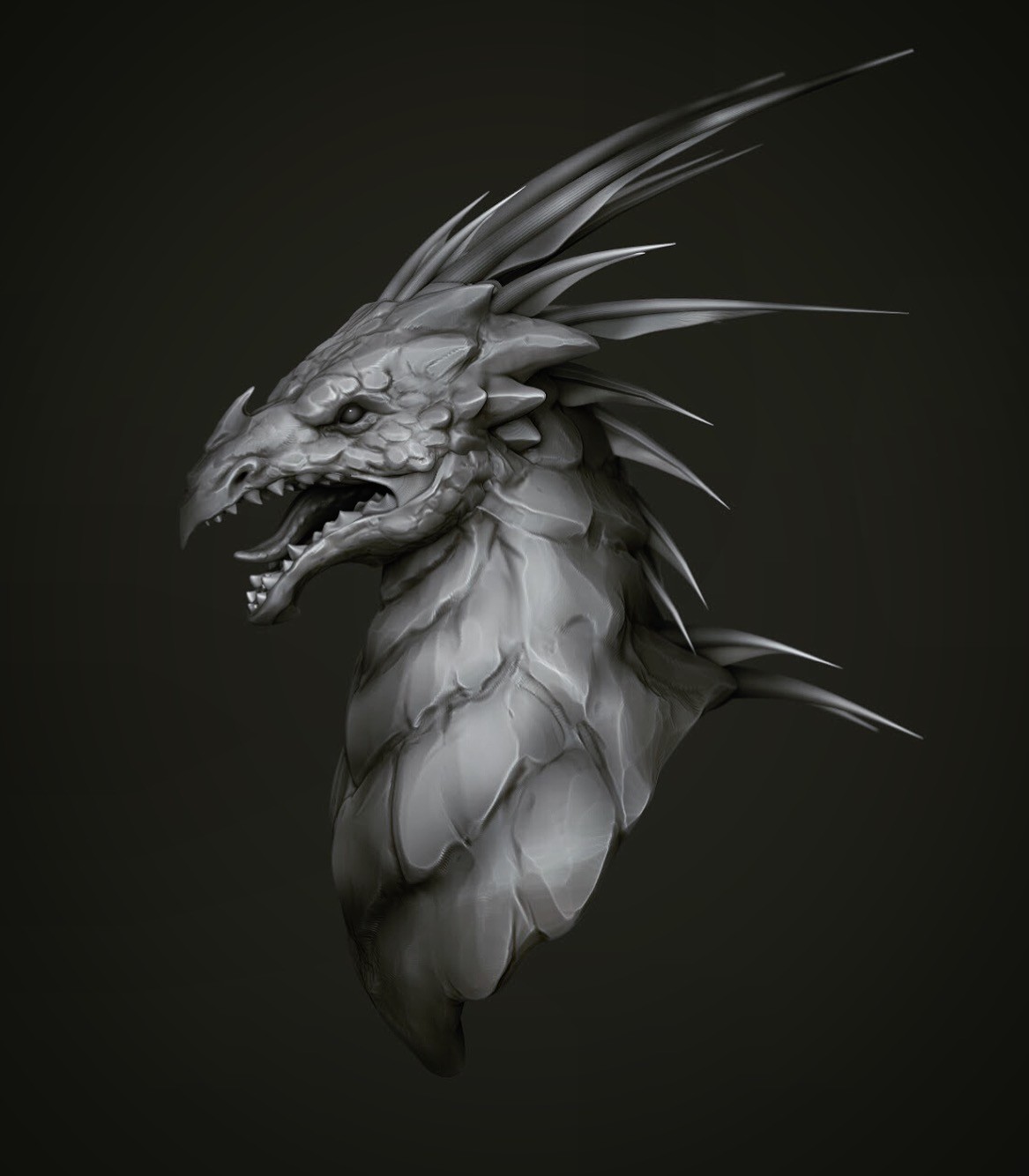ArtStation - dragon speed sculpt