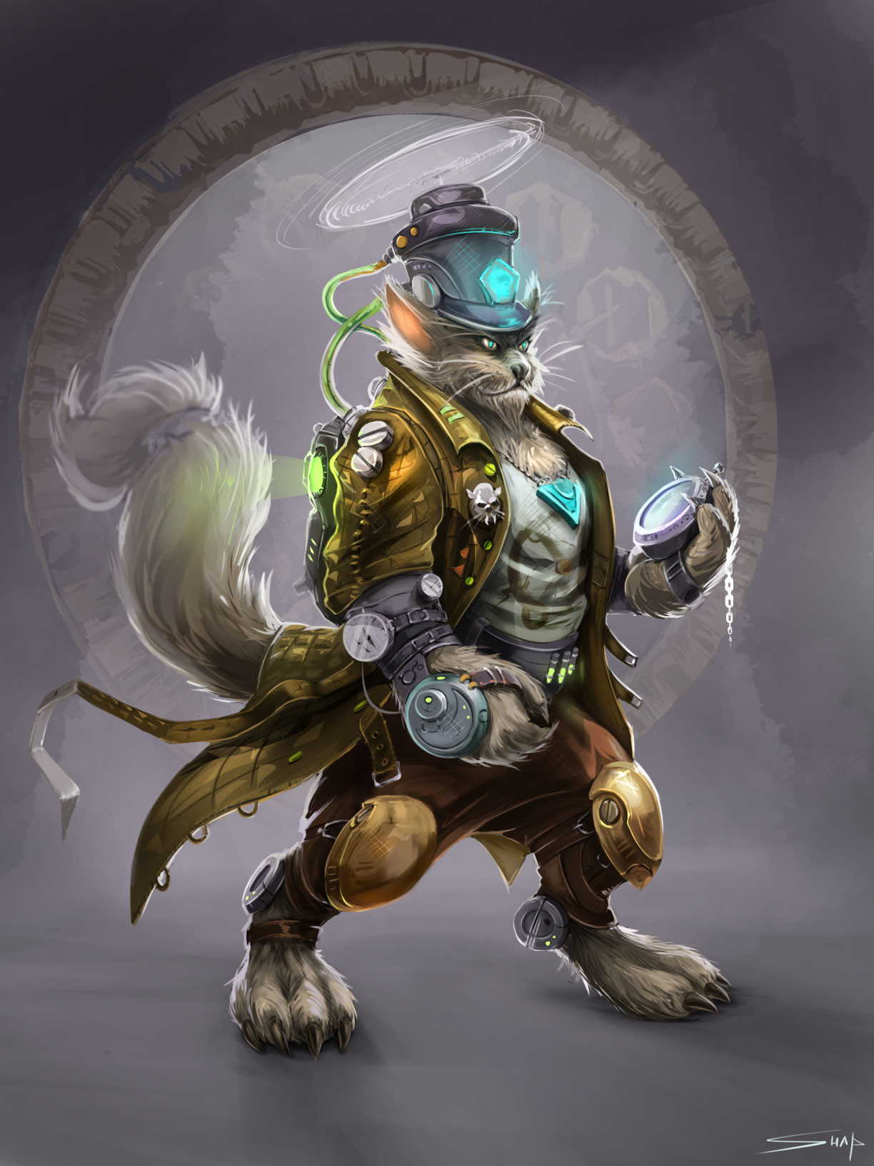ArtStation - Scientist cat