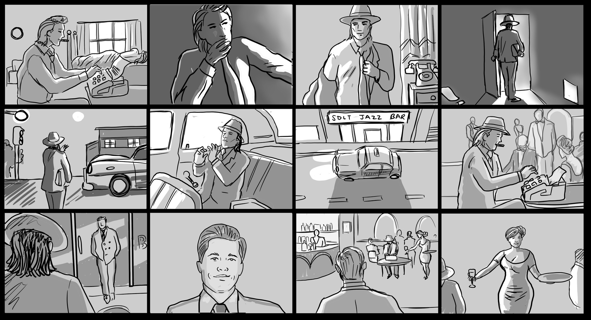 ArtStation - Storyboard for a gangster style fim