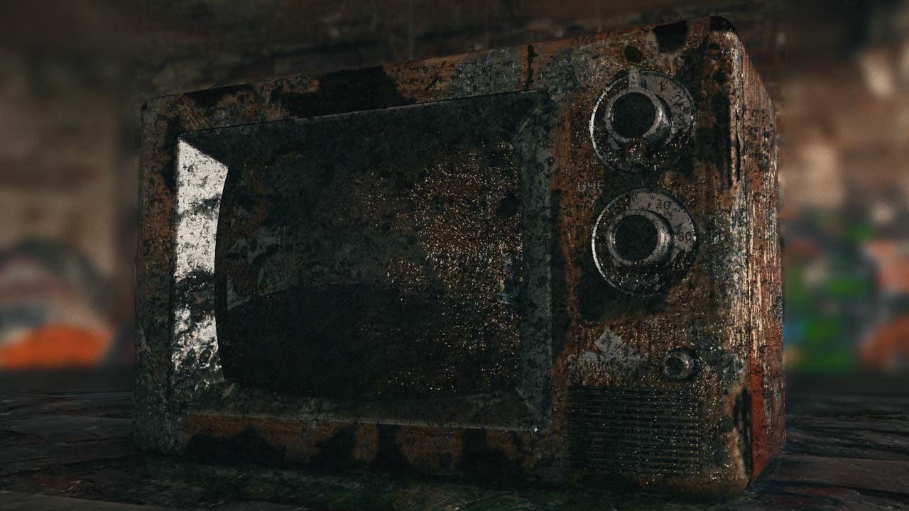 ArtStation - Vintage TV- Rust