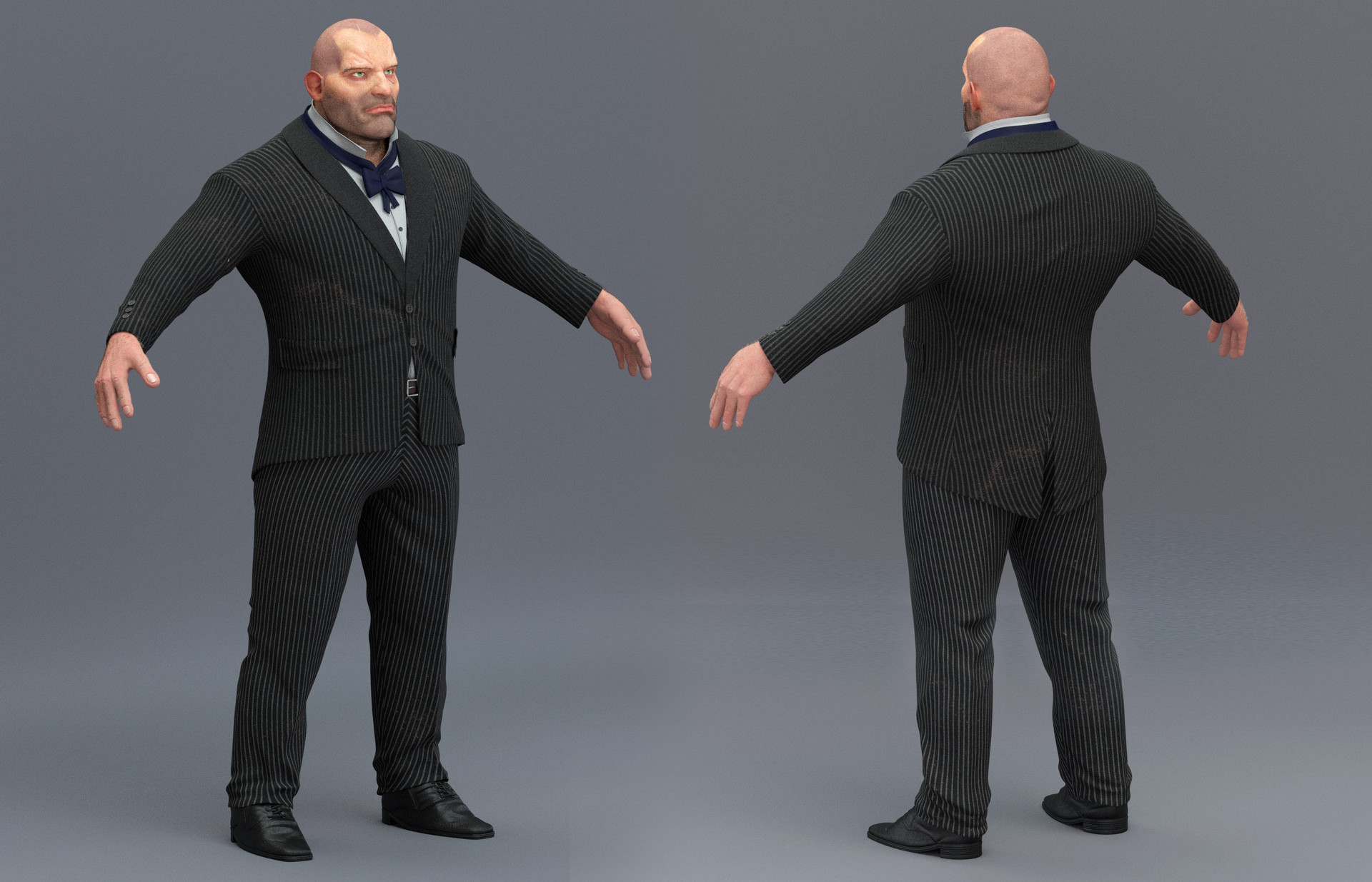 ArtStation - 1920's Evil Butler Cinematic Character