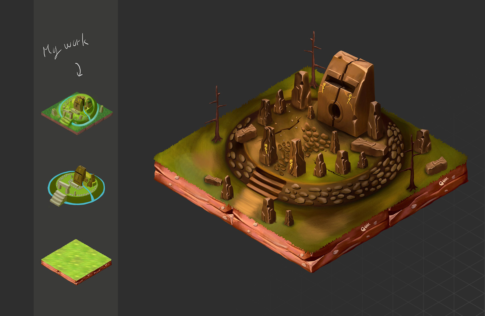 ArtStation - Enviroment for Mobile game - Tribe