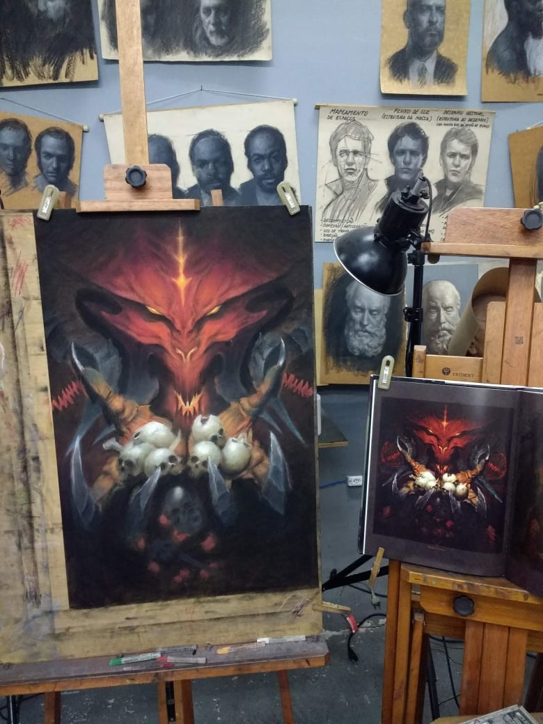 socrates matsuura - My study of a Diablo painting by Brom