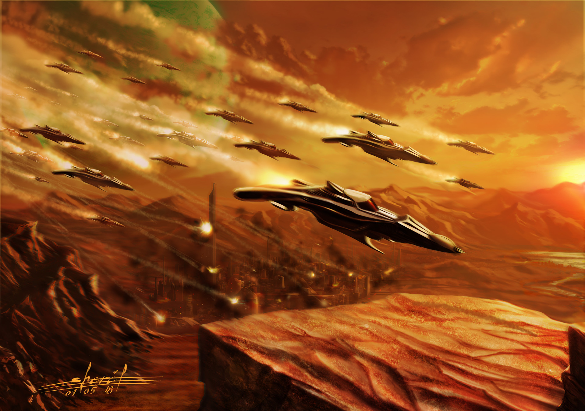 ArtStation - Alien Invasion Remaking