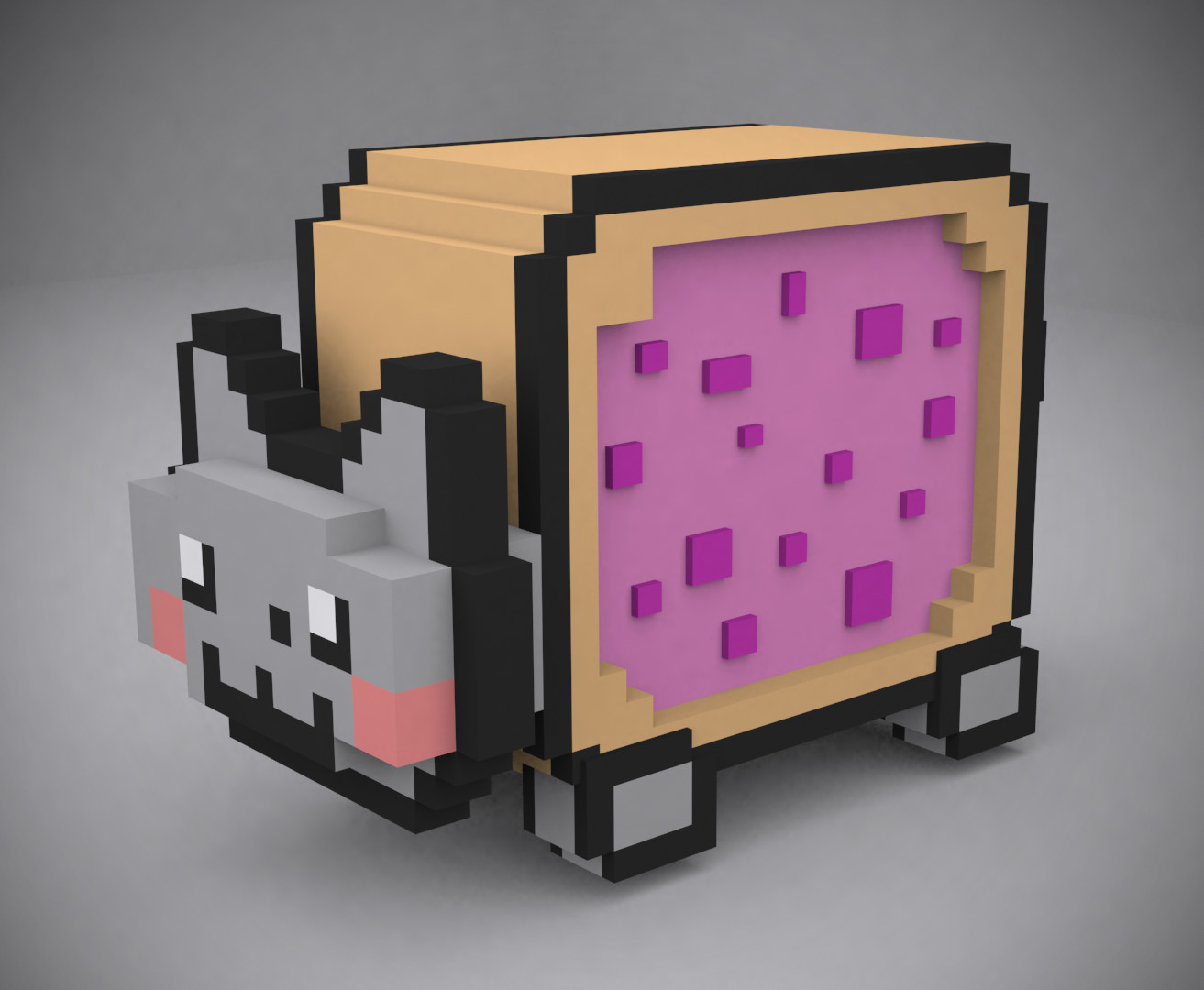 ArtStation - 3D Nyan Cat