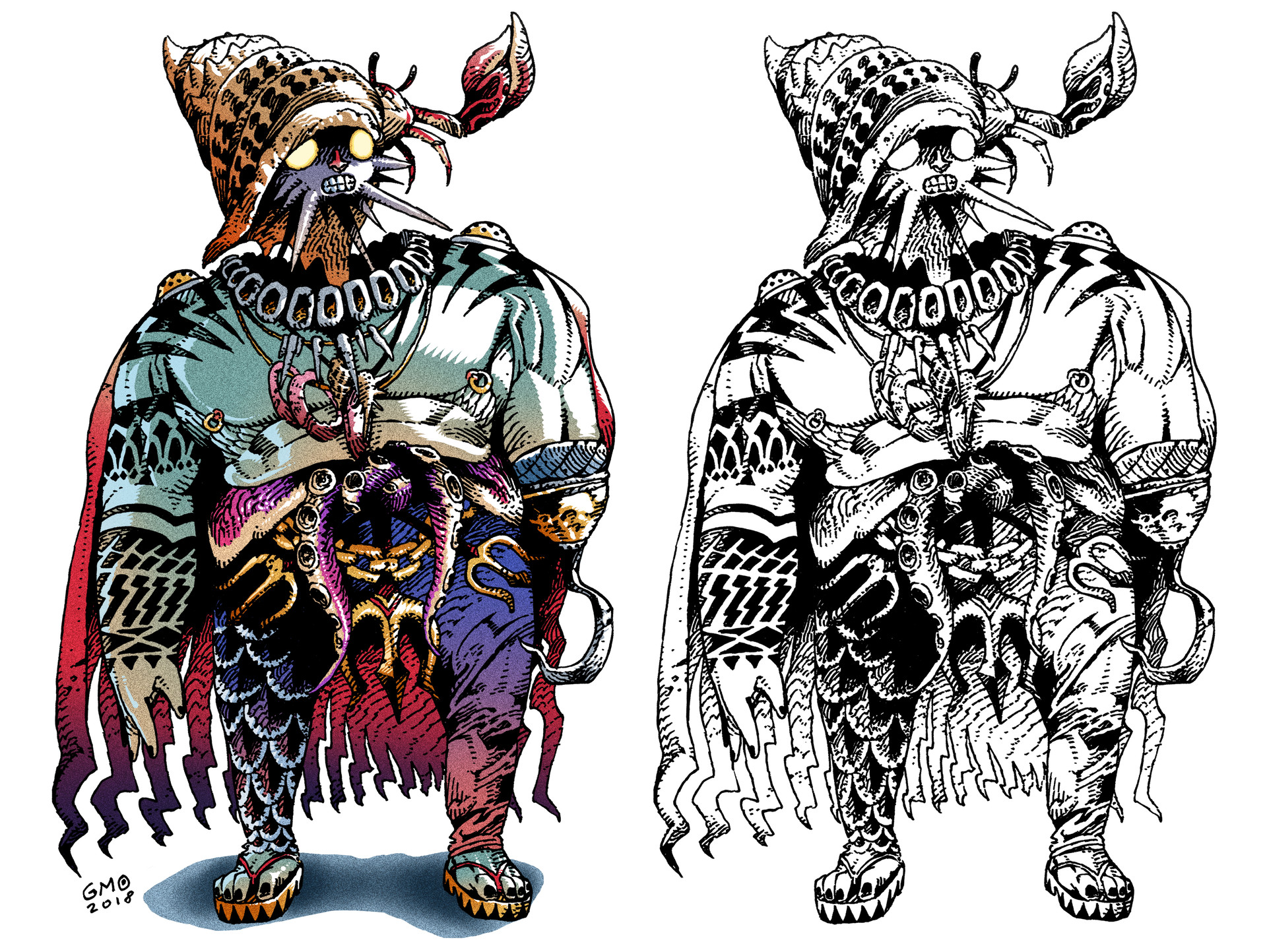 how to draw ocean man