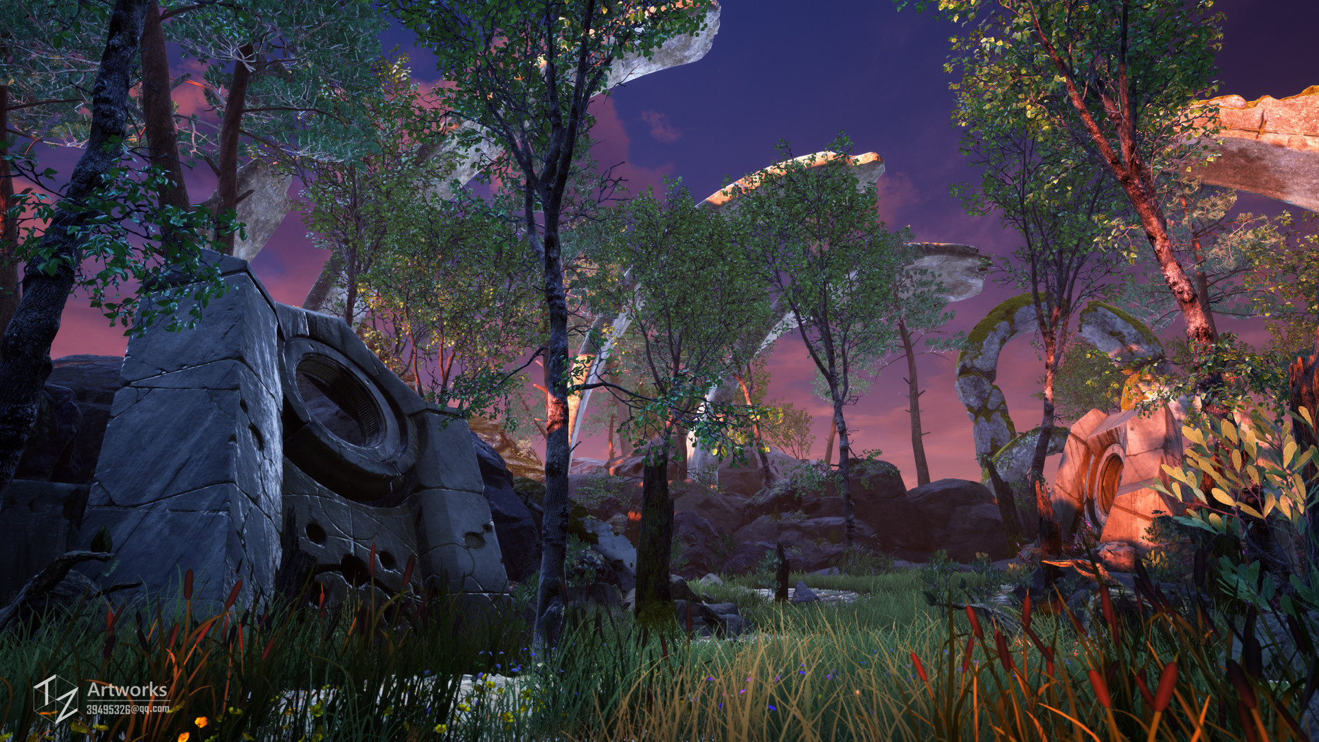 Zhuo Ta - [UE4] Field scene design exercises