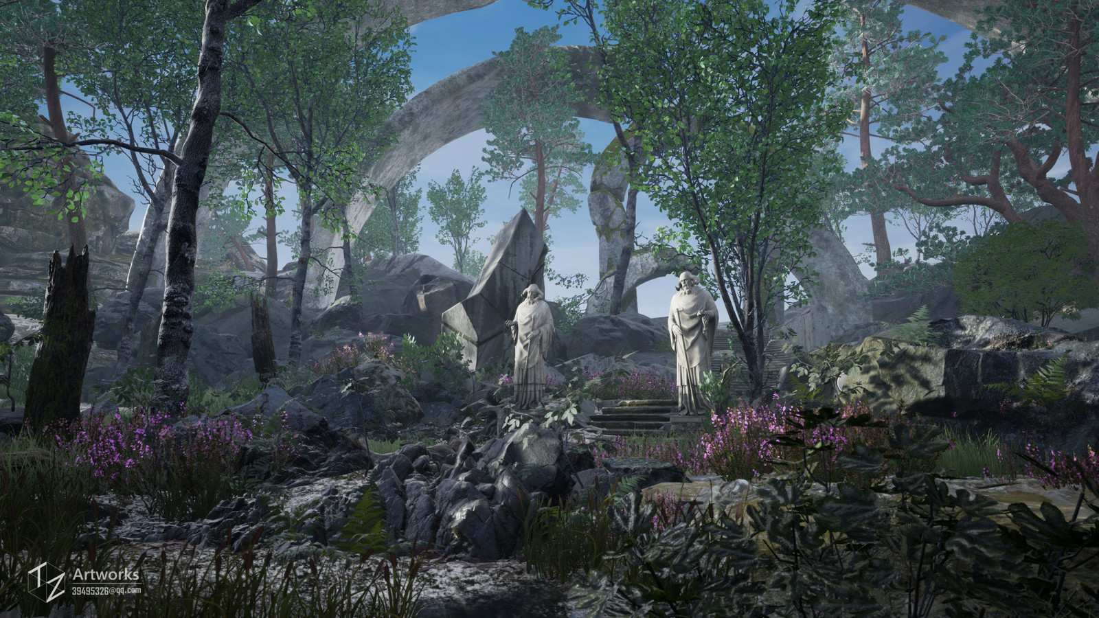 Zhuo Ta - [UE4] Field scene design exercises