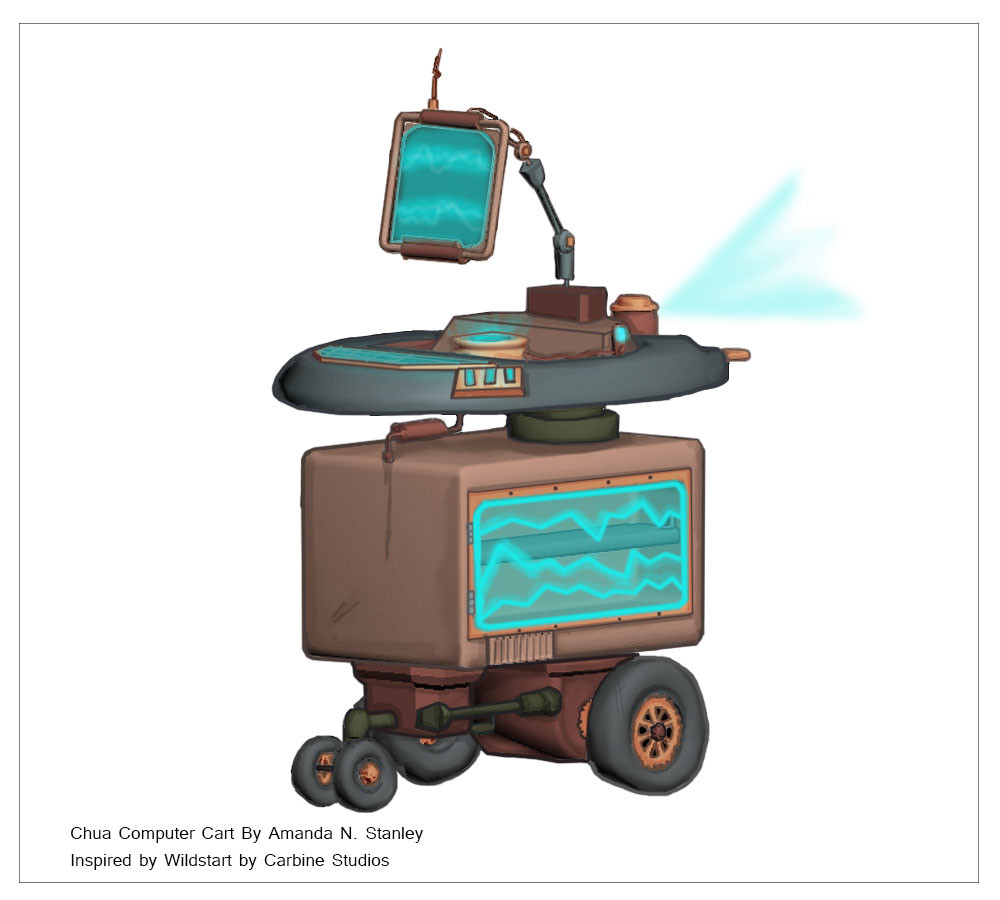 ArtStation - Wildstar Inspired: Computer Cart Concept