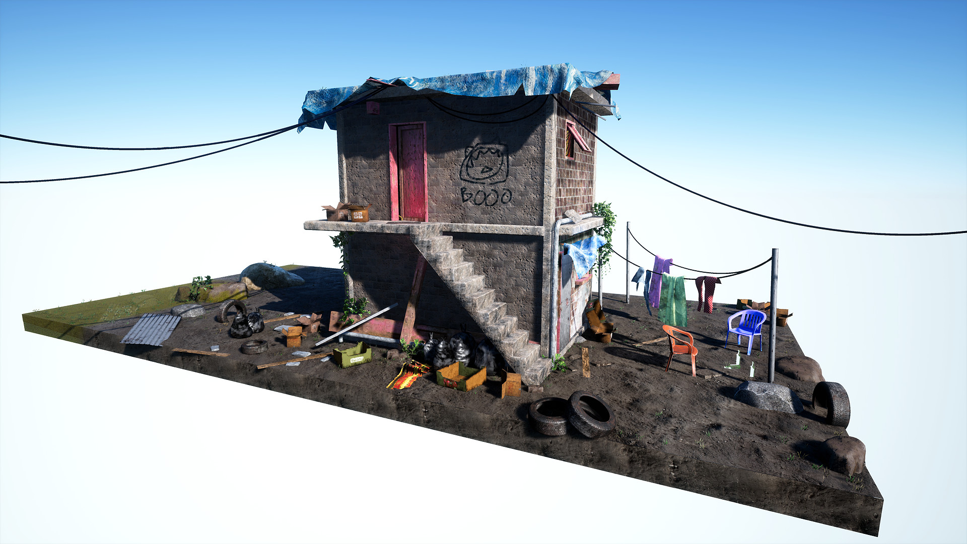 ArtStation - Slum House Asset