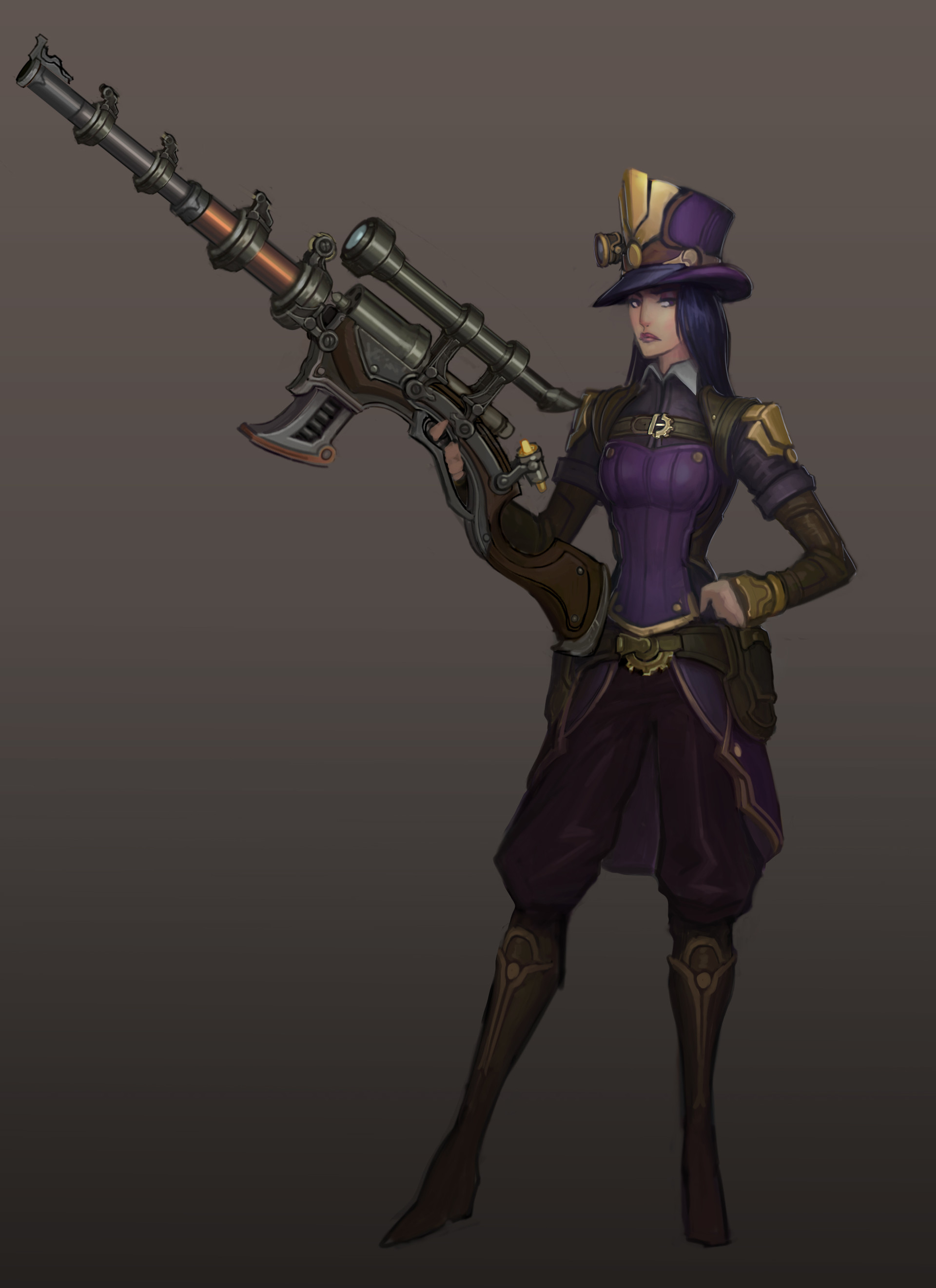 ArtStation - Caitlyn - Abandoned Champion Update.