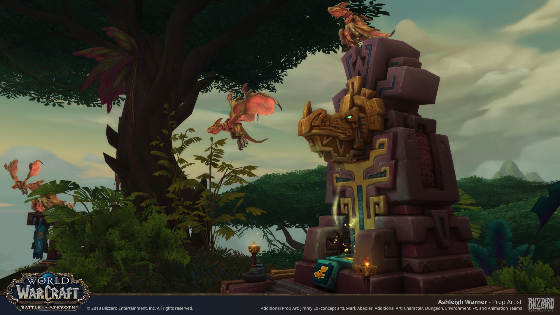 Ashleigh Warner - Zandalari Loa Statues - World of Warcraft: Battle for ...