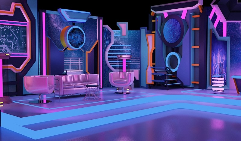 Rokaya Saeed - T.V Studio Set Design.