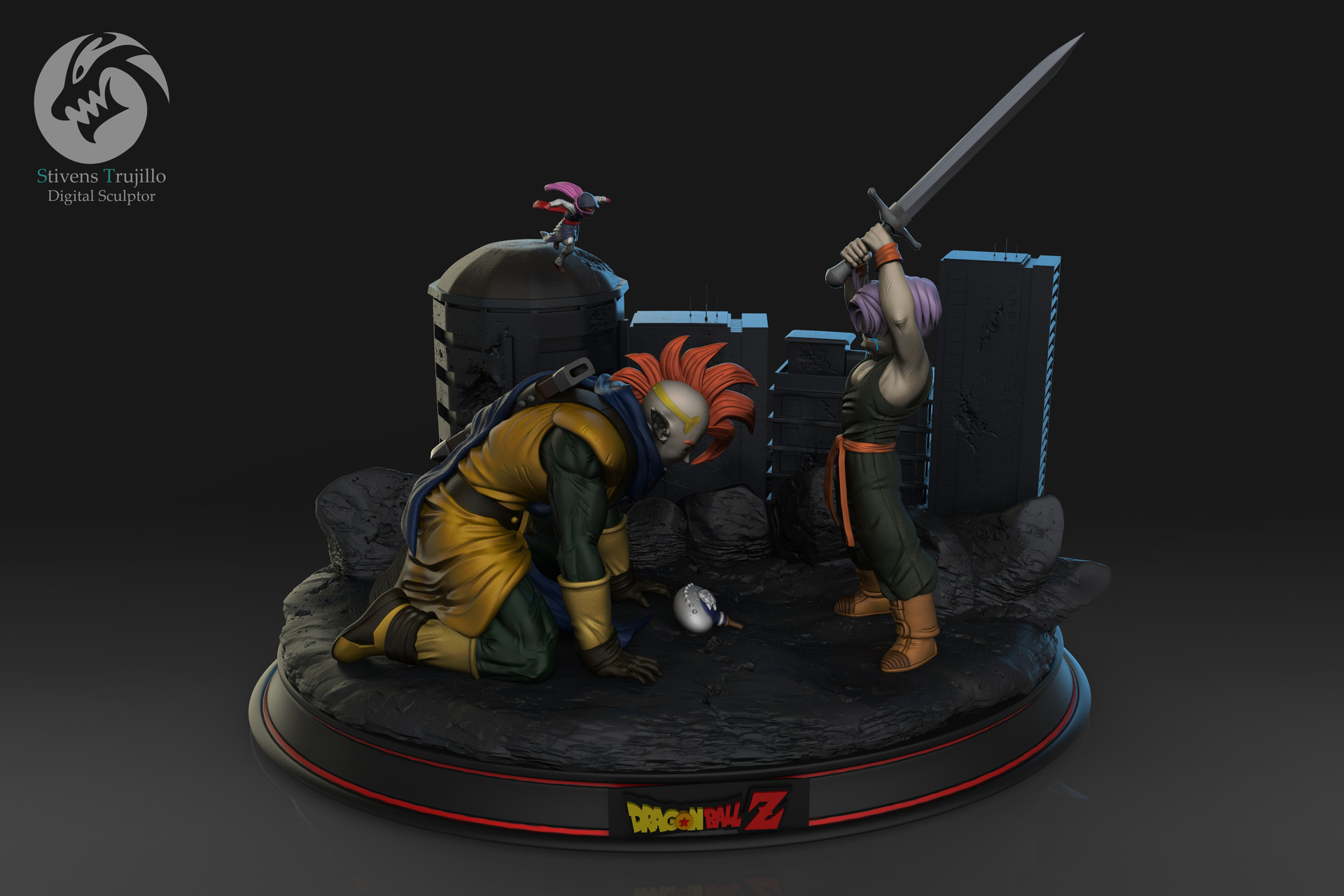 ArtStation - Trunks and Tapion diorama