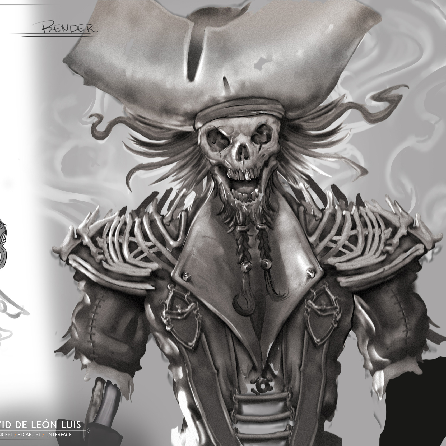 Pirate Skeleton Art Drawings