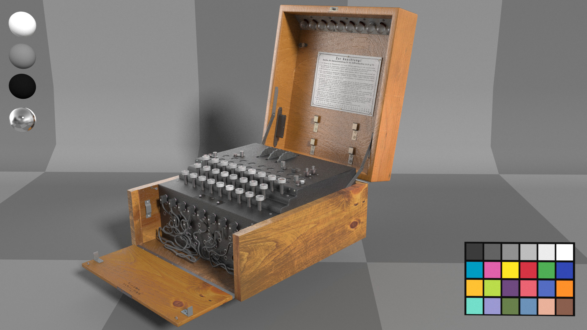 ArtStation - Enigma Machine Lookdev