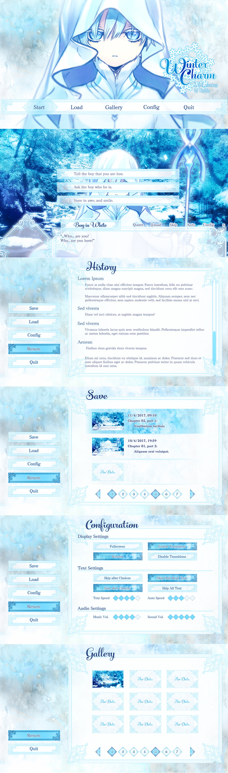 ArtStation - Game UI: Winter Charm