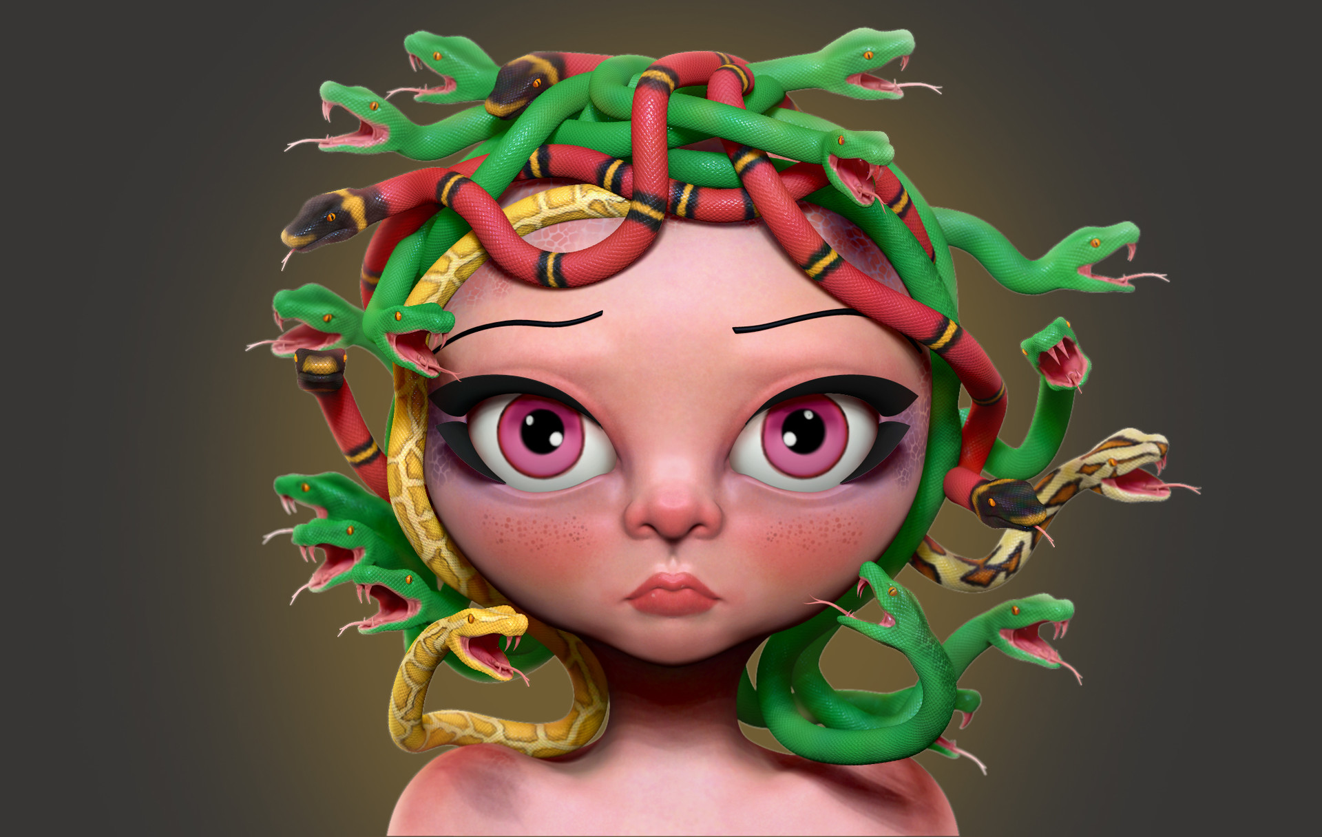 ArtStation - Sad Medusa