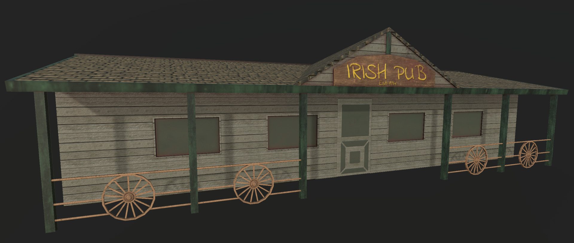 ArtStation - Irish Pub_House