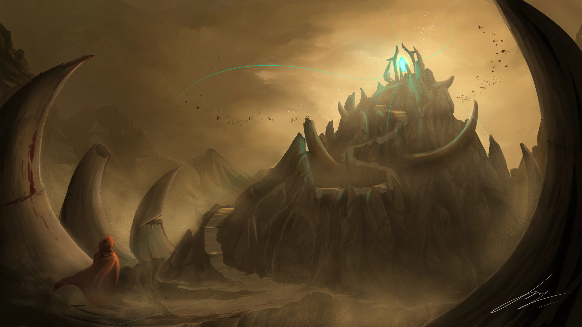 ArtStation - Shrine in a Sandstorm