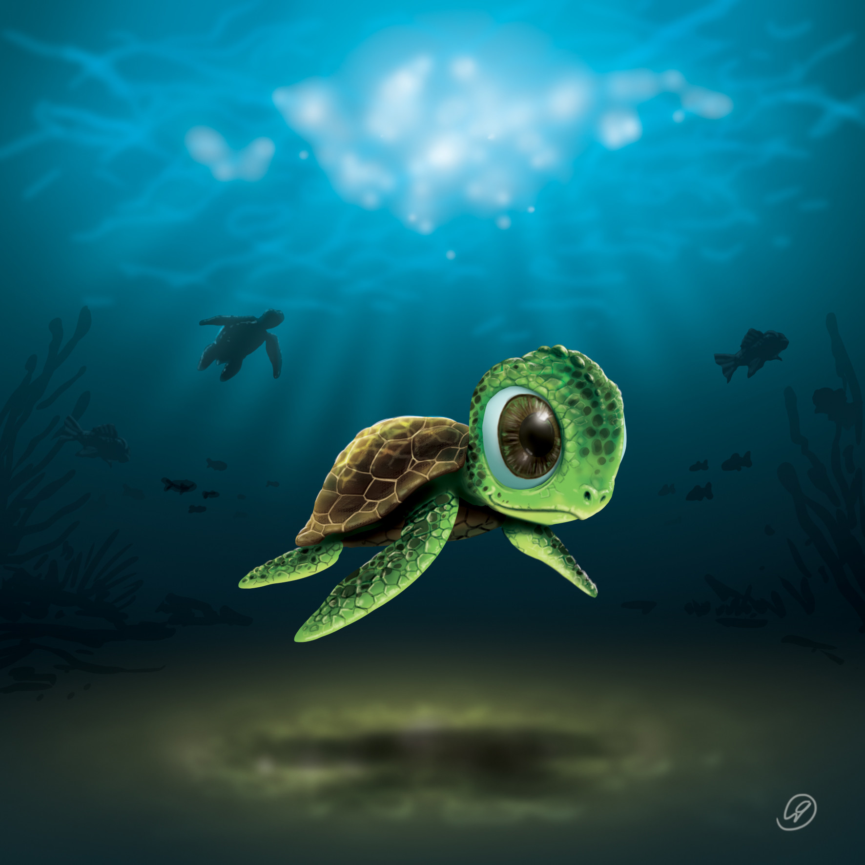 ArtStation - Cute turtle
