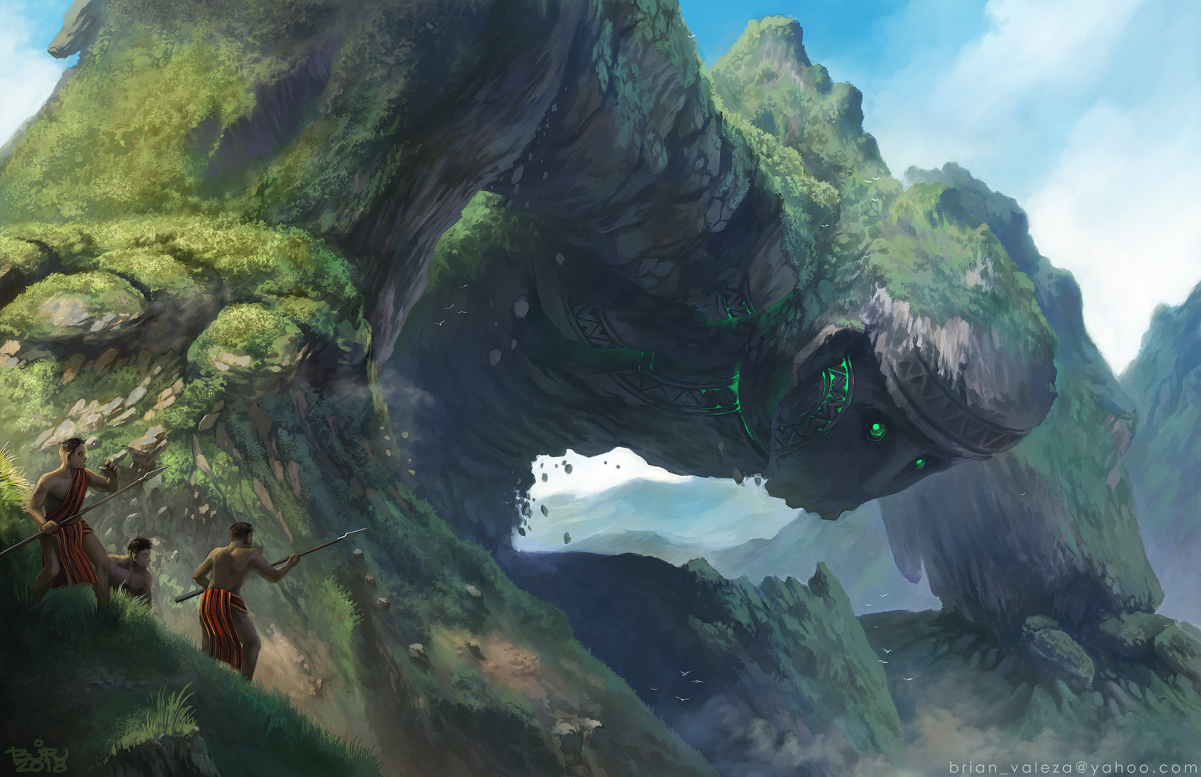 Guardian of the Northern Mountains by Brian Valeza : r/ImaginaryBodyscapes