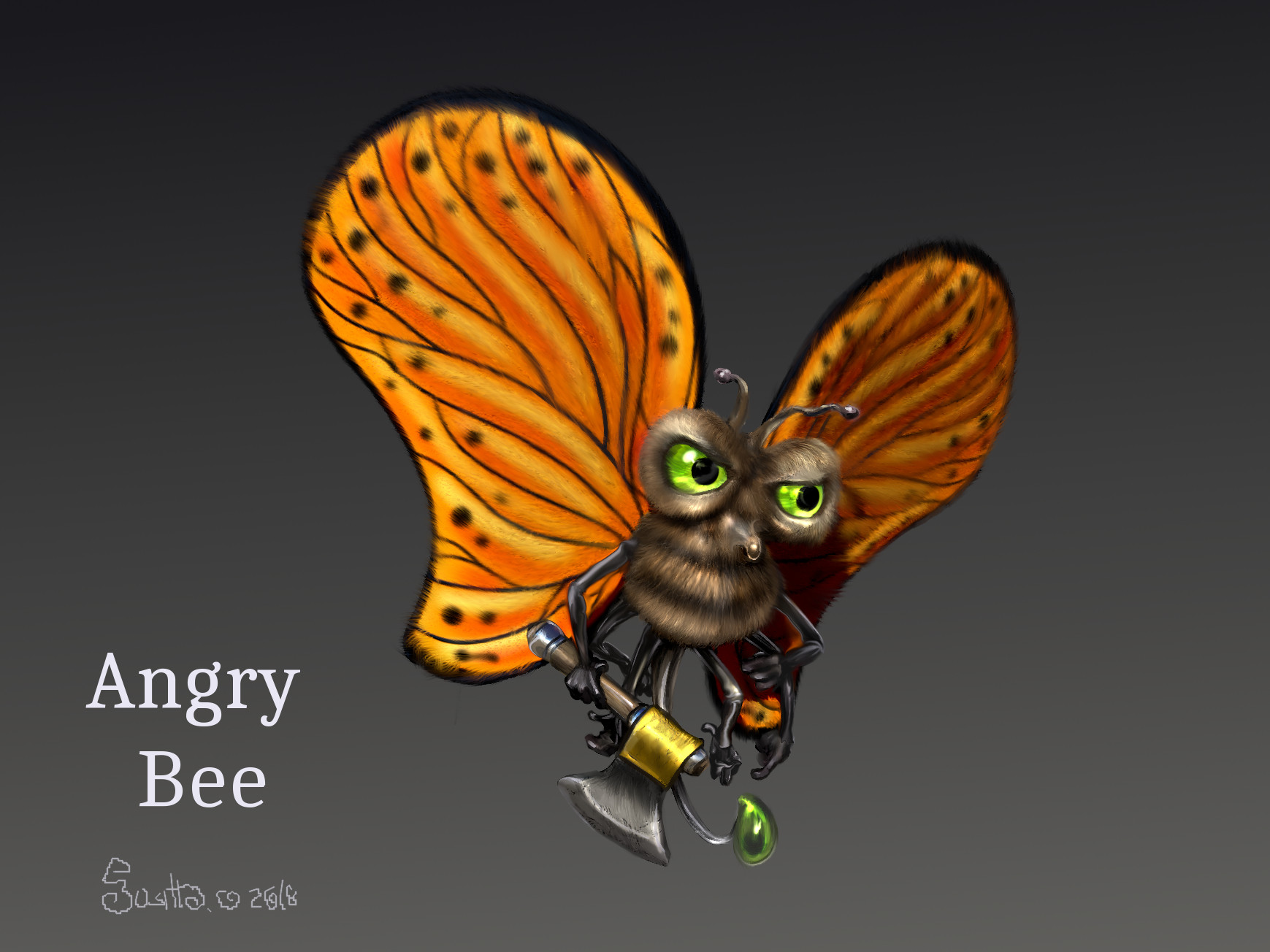 ArtStation - Angry Bee