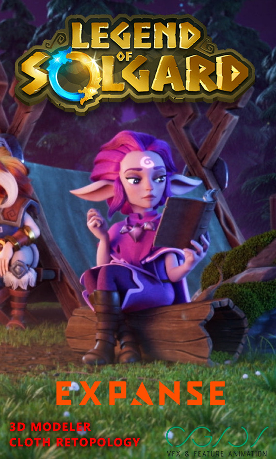 Ruben Roldan - Legend of Solgard - Cloth Retopology