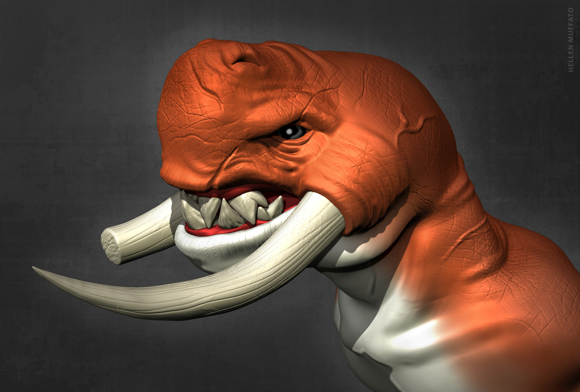 ArtStation - The Orange Creature