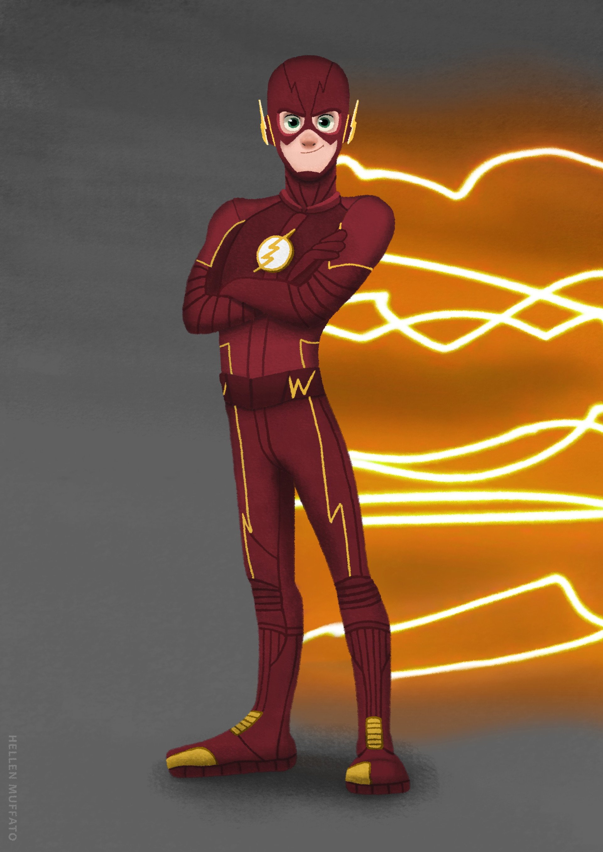 Grant Gustin Flash Fan Art